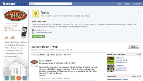 Facebook Unveiling "Deals" For Businesses | Foremost Media Blog