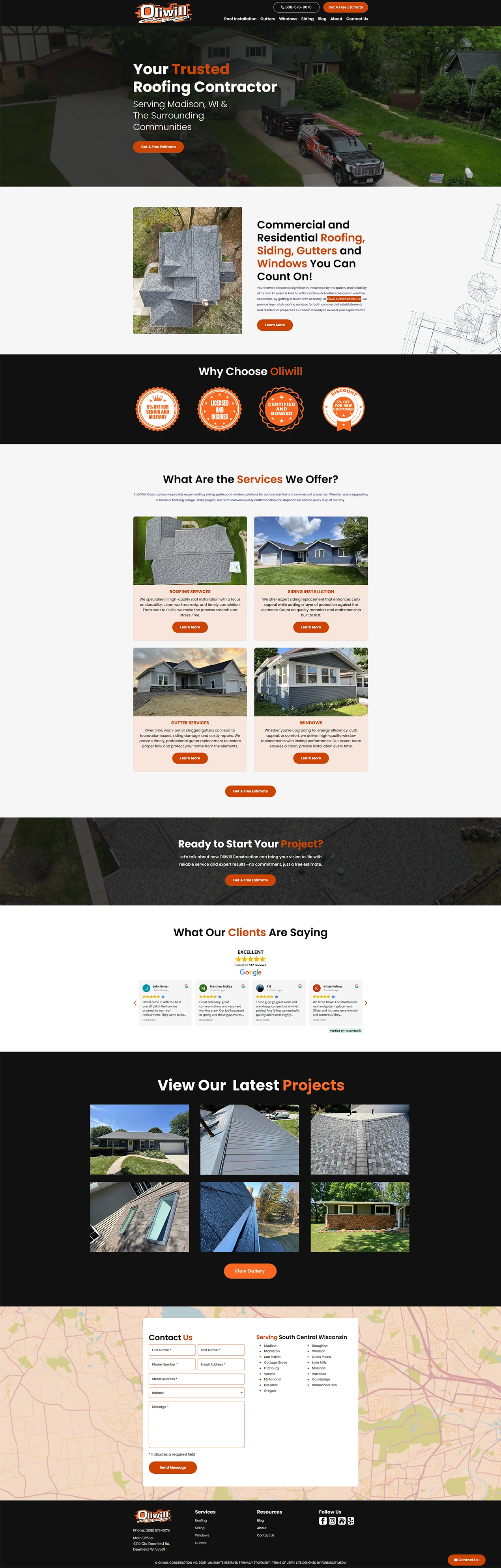 Image of homepage design