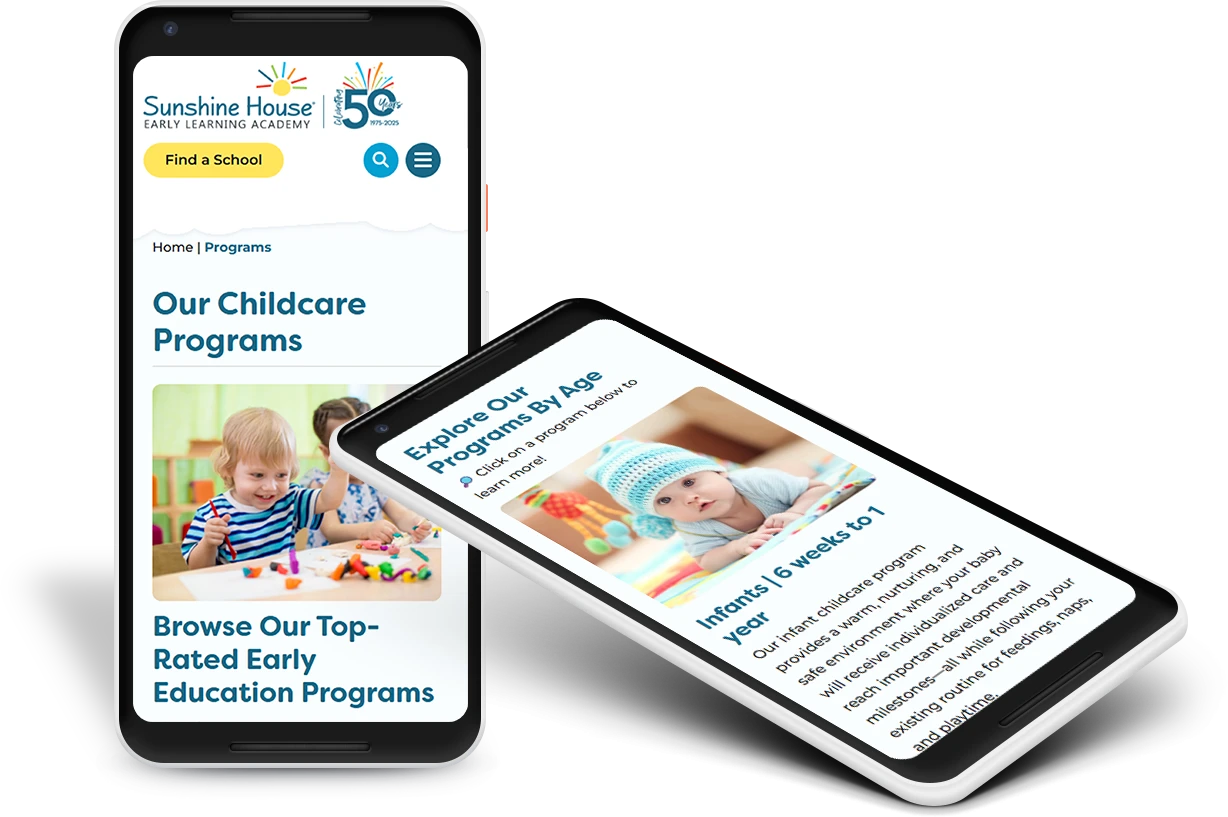 Image of interior mock ups on phones